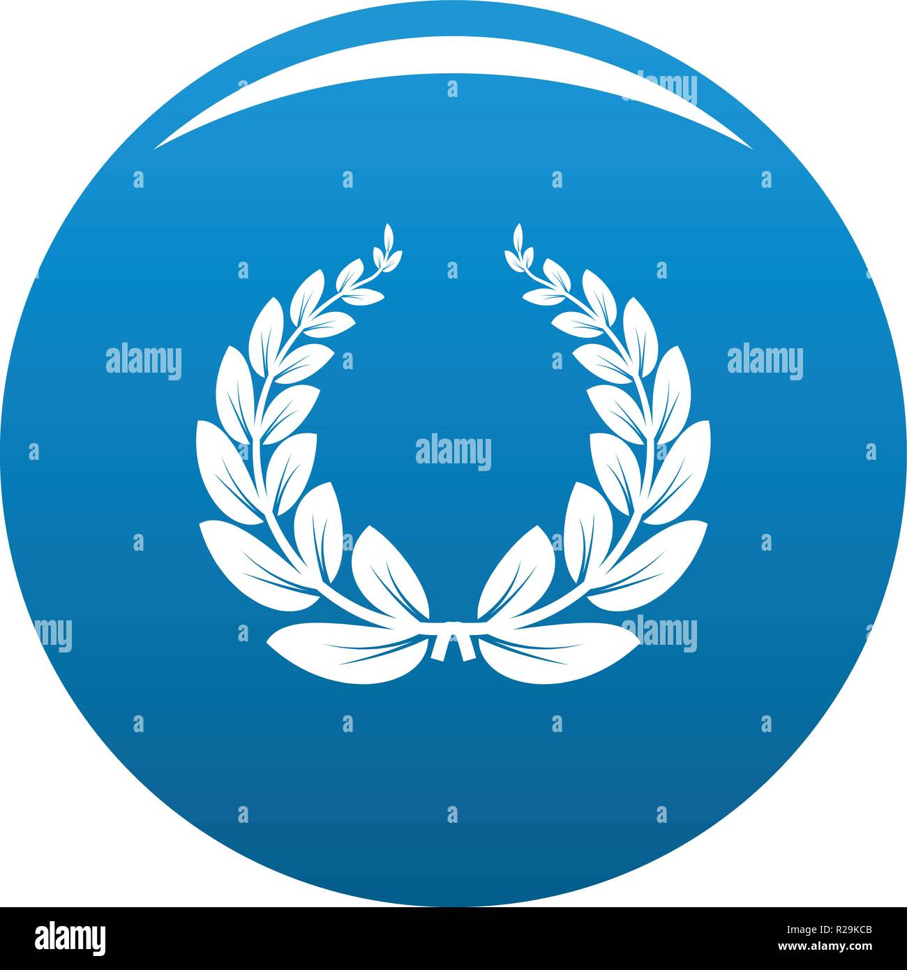 Leaf wreath icon. Simple illustration of leaf wreath vector icon for ...