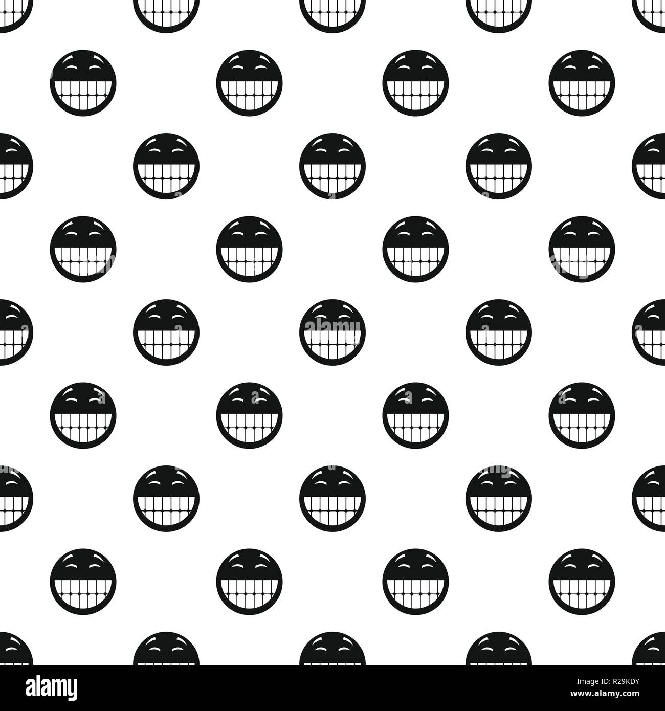 Smile pattern vector seamless repeating for any web design Stock Vector ...