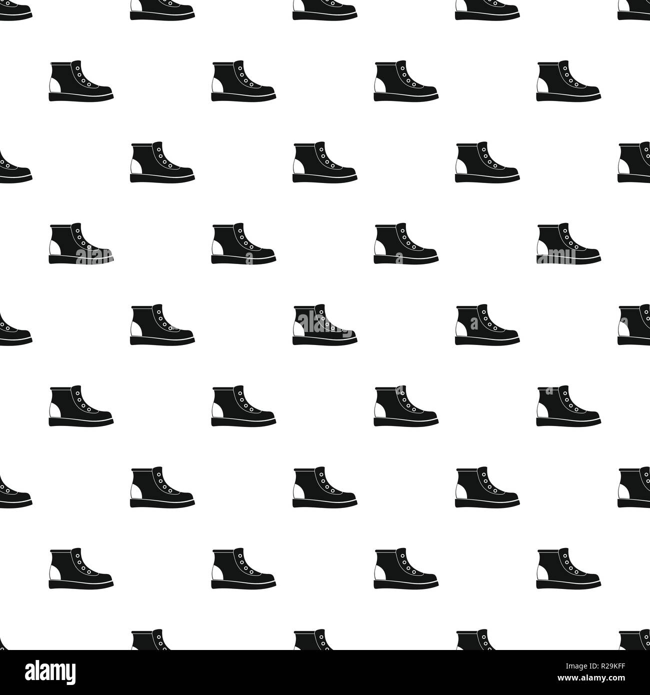 Hiking boots pattern vector seamless repeating for any web design Stock ...