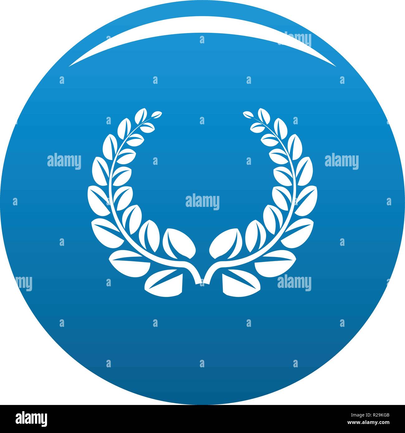 Award wreath icon. Simple illustration of award wreath vector icon for ...