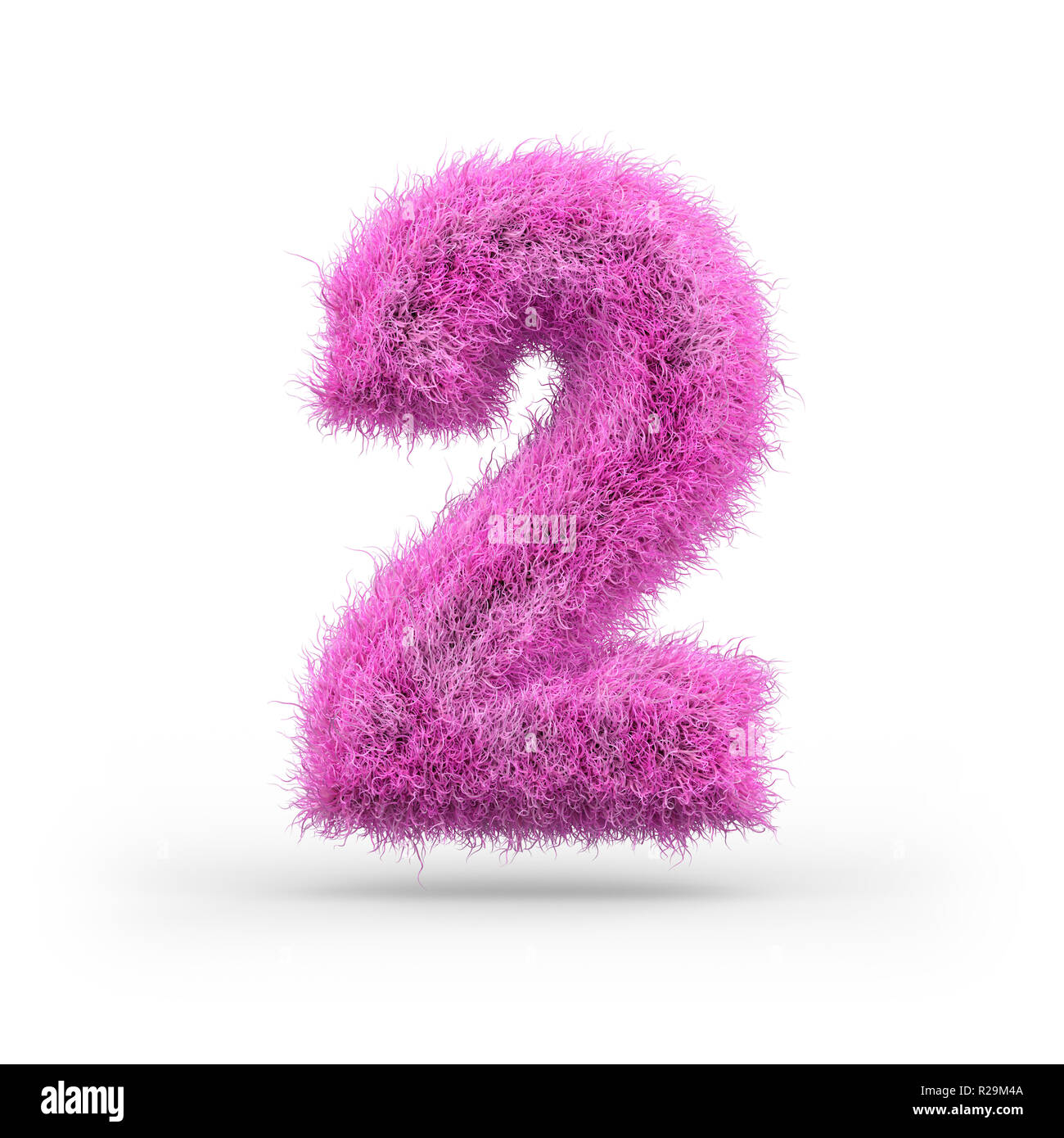 Uppercase fluffy and furry font made of fur texture for poster printing ...