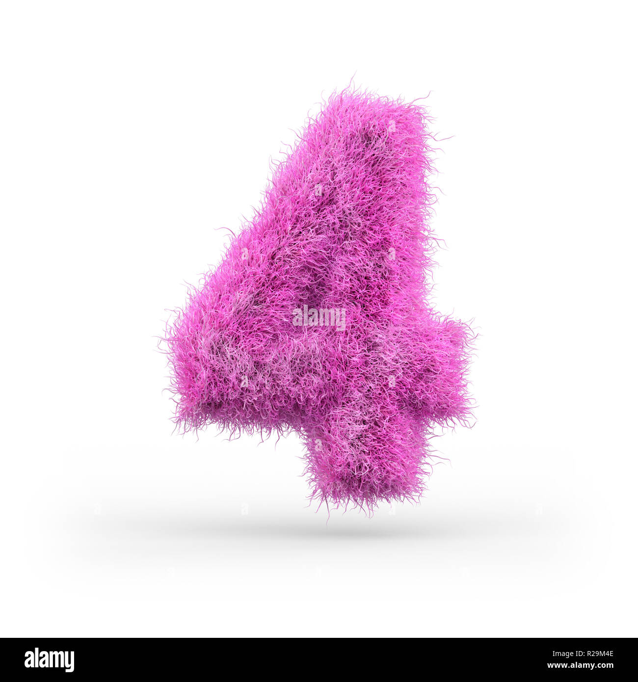 Uppercase fluffy and furry font made of fur texture for poster printing ...