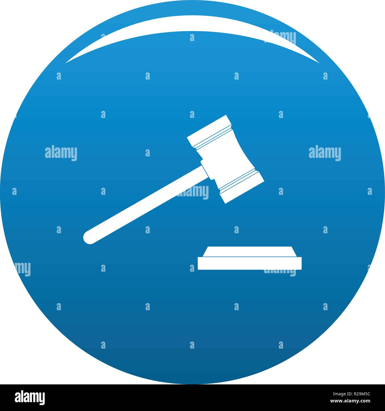 Legal gavel icon. Simple illustration of legal gavel vector icon for ...