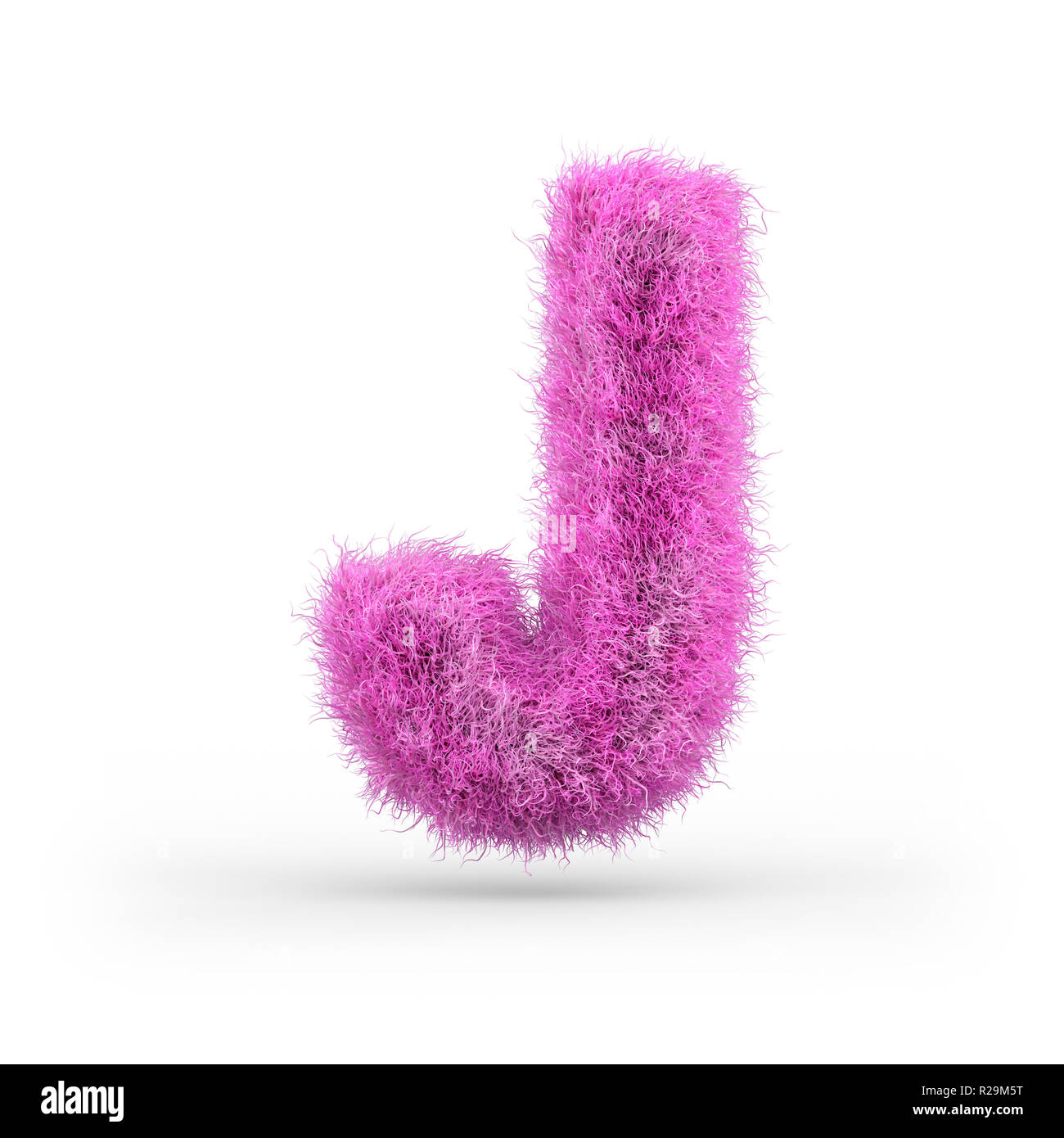 Uppercase fluffy and furry font made of fur texture for poster printing ...