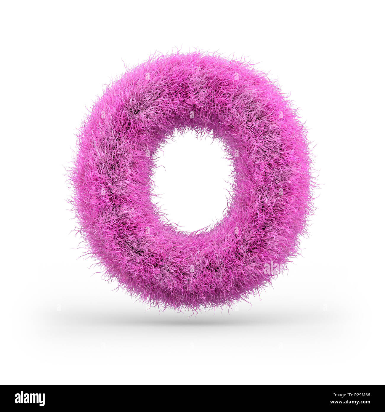 Uppercase fluffy and furry font made of fur texture for poster printing ...