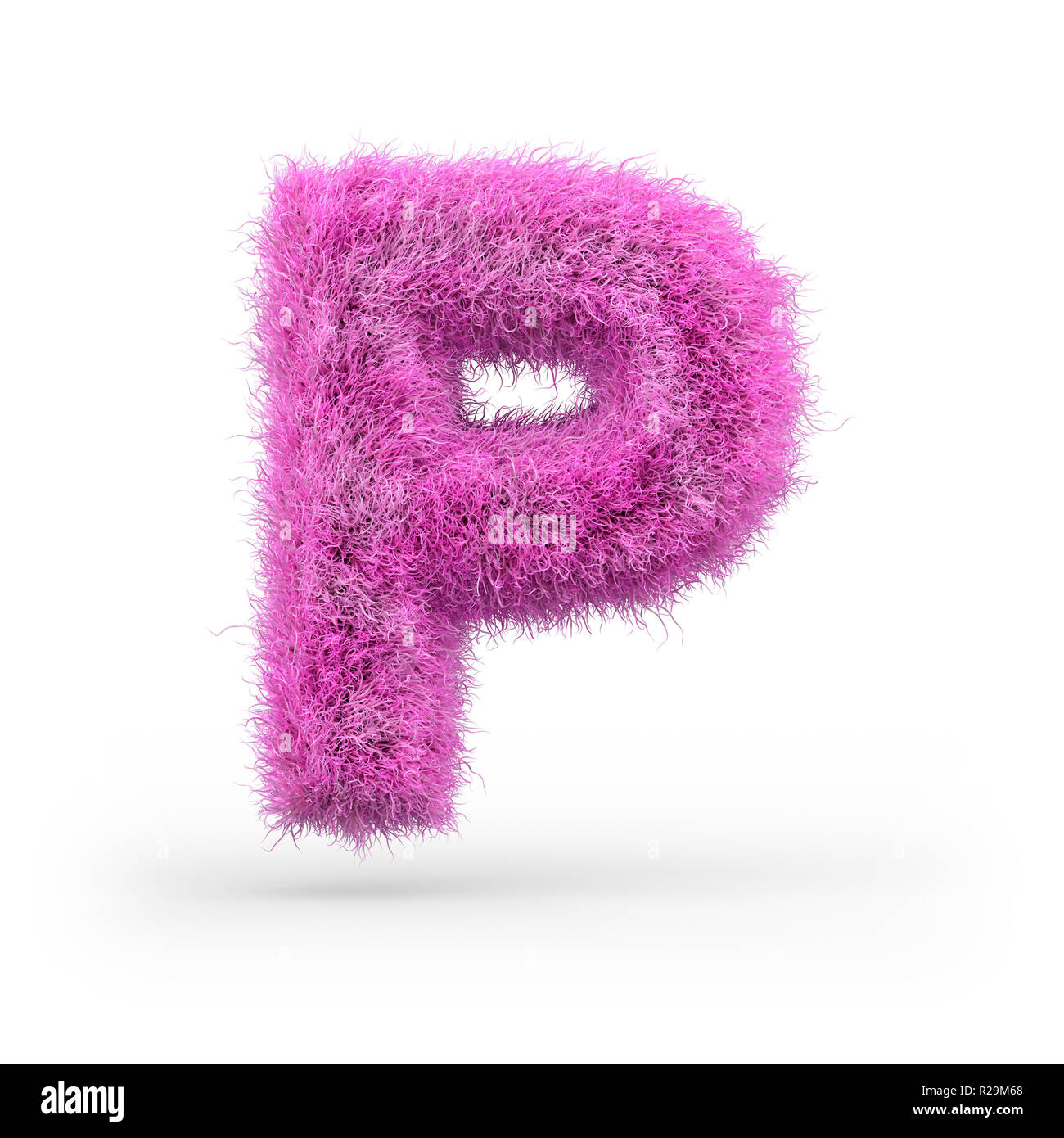 Uppercase fluffy and furry font made of fur texture for poster printing ...