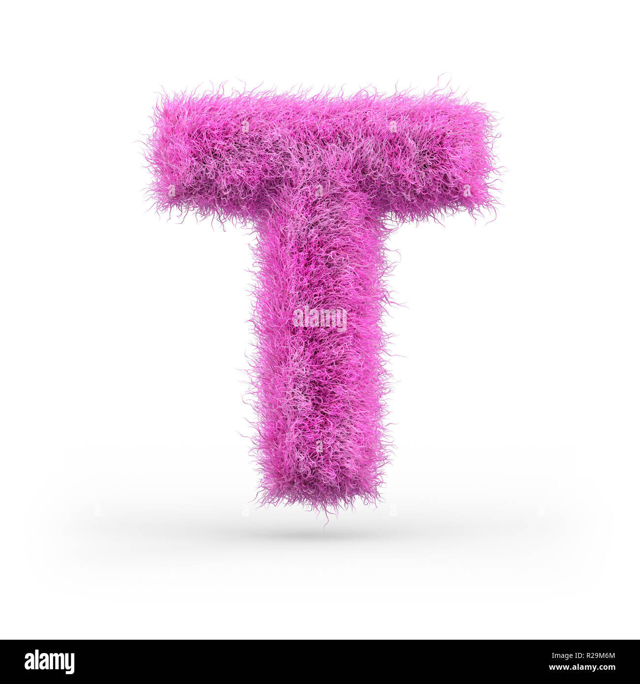 Uppercase fluffy and furry font made of fur texture for poster printing ...