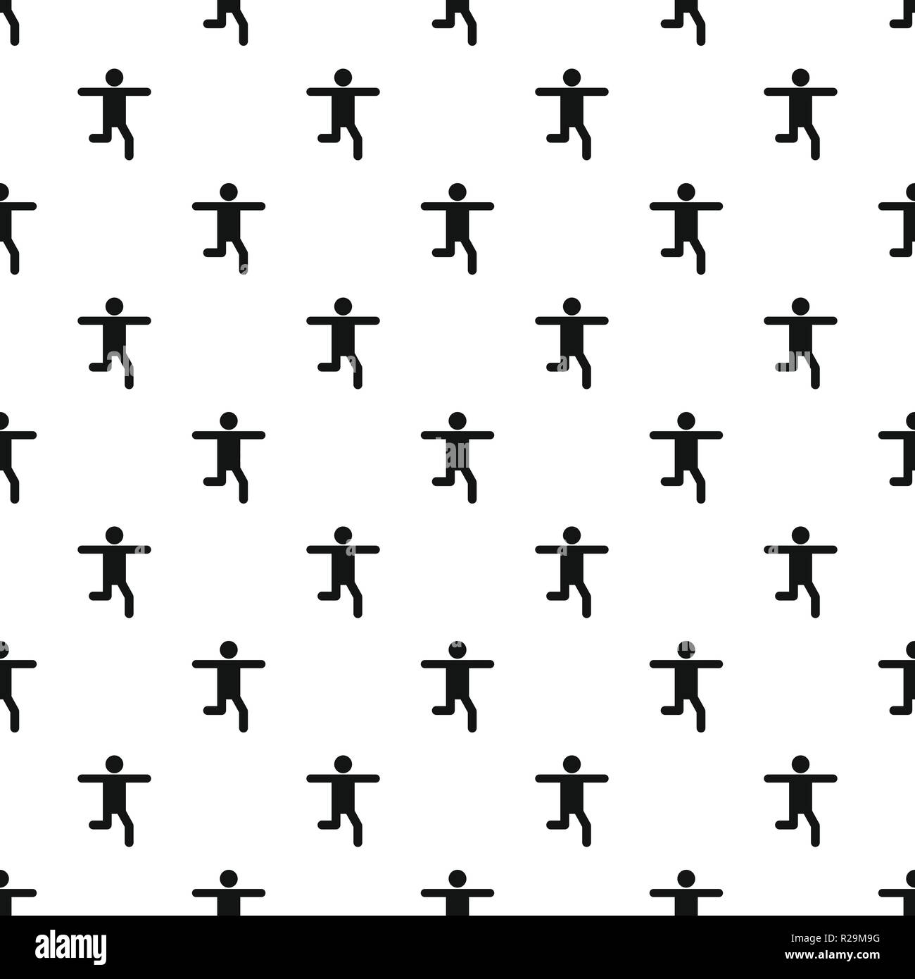 Stick figure stickman pattern vector seamless repeating for any web ...