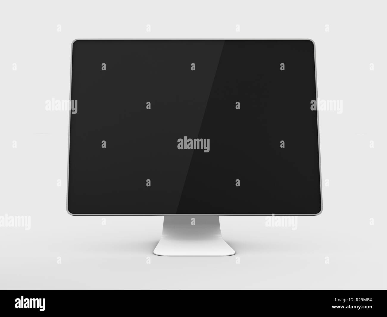 Computer Monitor 3d illustration isolated white background Stock Photo ...
