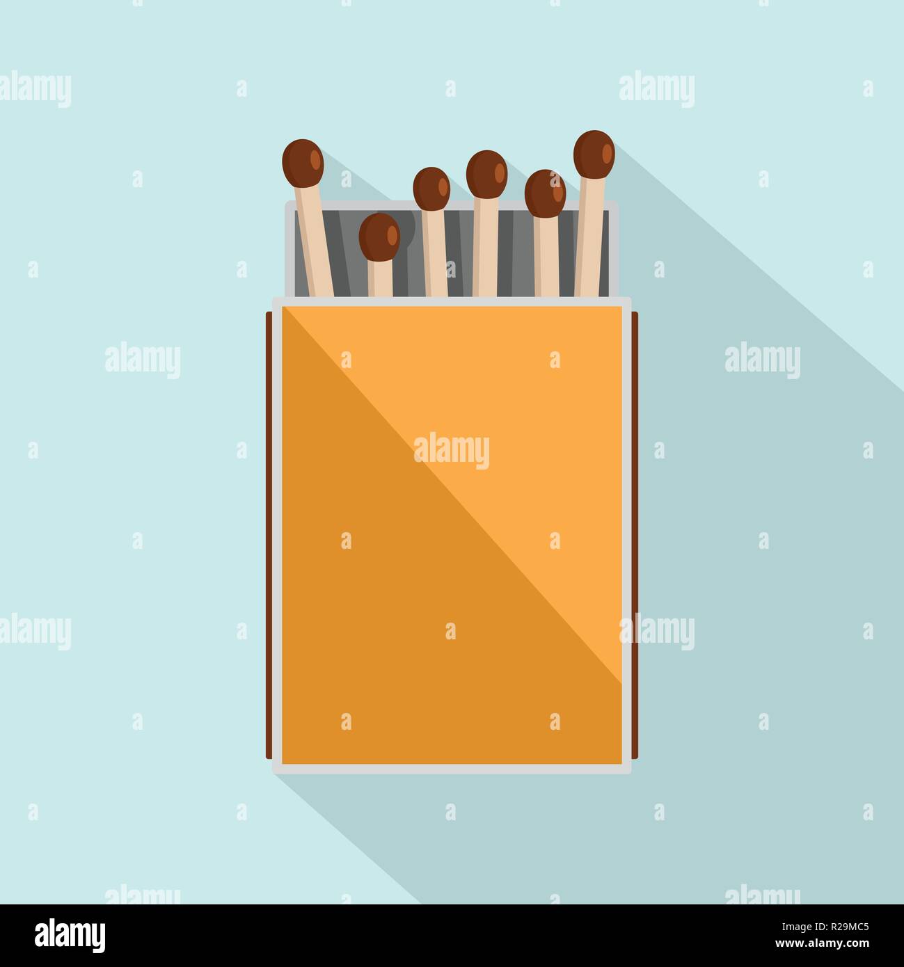 Pack of matches icon. Flat illustration of pack of matches vector icon ...