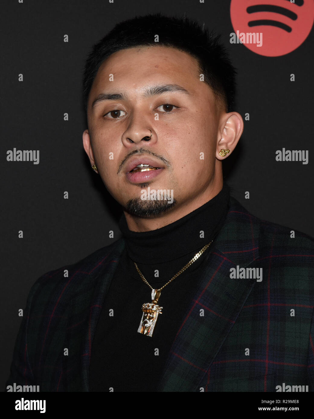 P-Lo attends the Spotify's Secret Genius Awards Hosted By NE-YO at The ...