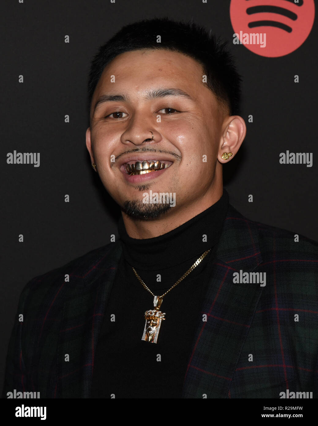P-Lo attends the Spotify's Secret Genius Awards Hosted By NE-YO at The ...