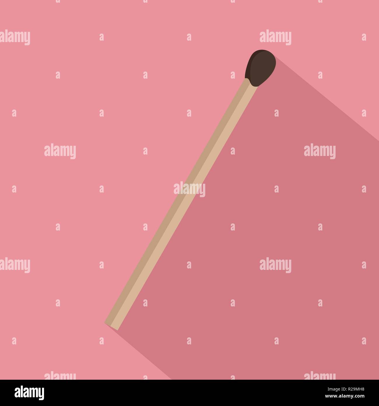 Wood match icon. Flat illustration of wood match vector icon for web ...