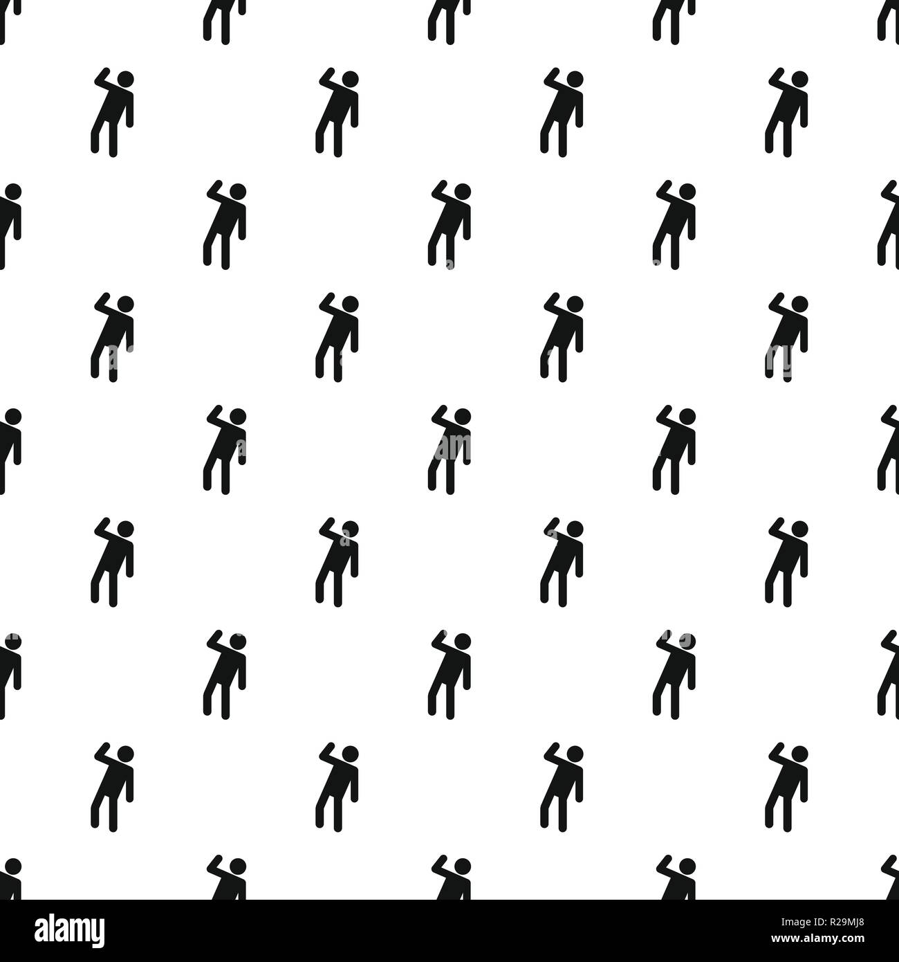 Stick figure stickman pattern vector seamless repeating for any web ...