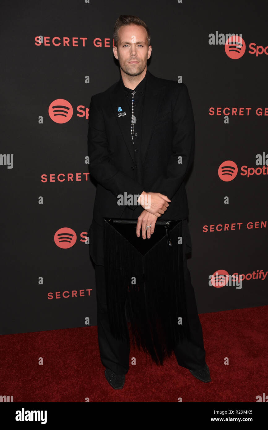 Justin Tranter attends the Spotify's Secret Genius Awards Hosted By NE ...