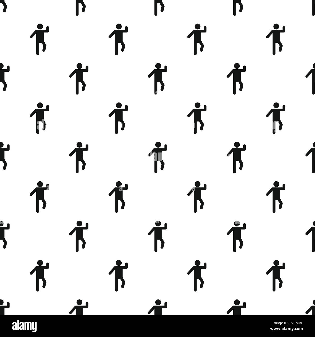 Stick figure stickman pattern vector seamless repeating for any web ...