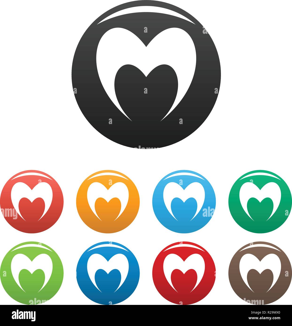 Prophetic heart icon. Simple illustration of prophetic heart vector ...