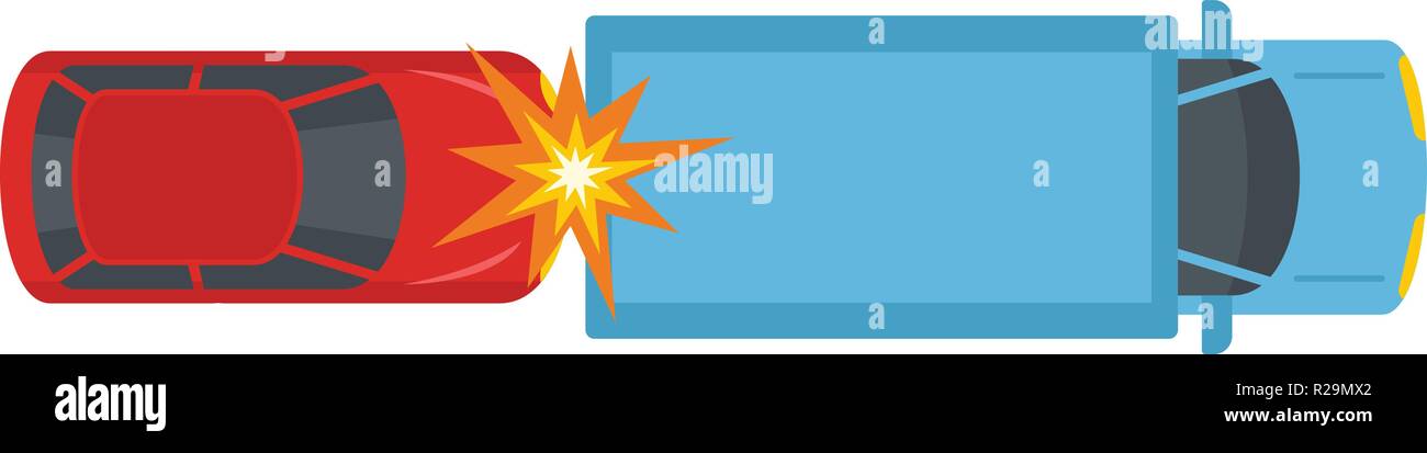 Car injury icon. Flat illustration of car injury vector icon for web ...
