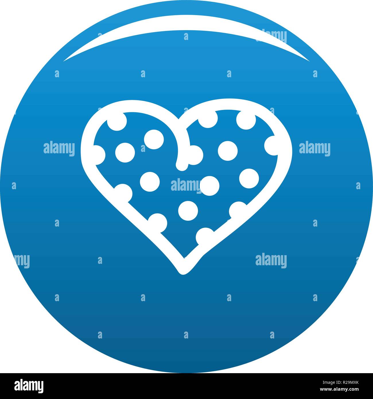 Pea heart icon. Simple illustration of pea heart vector icon for any ...