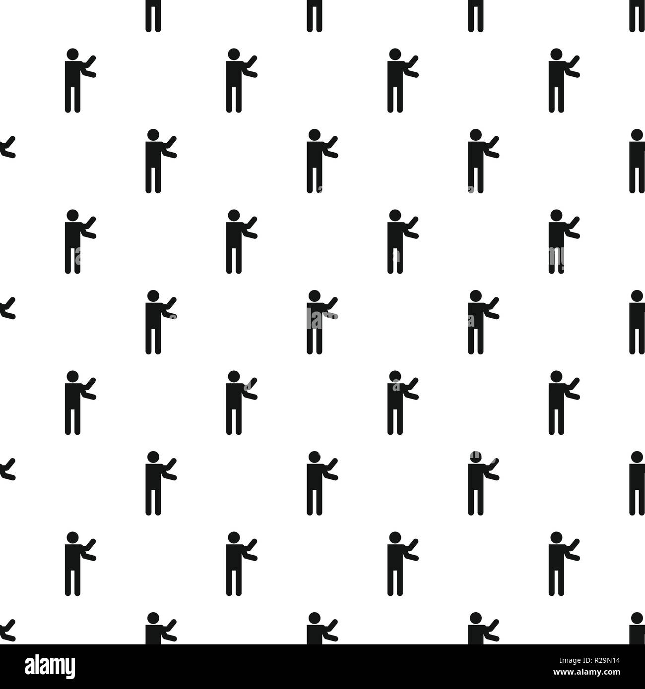 Stick figure stickman pattern vector seamless repeating for any web ...
