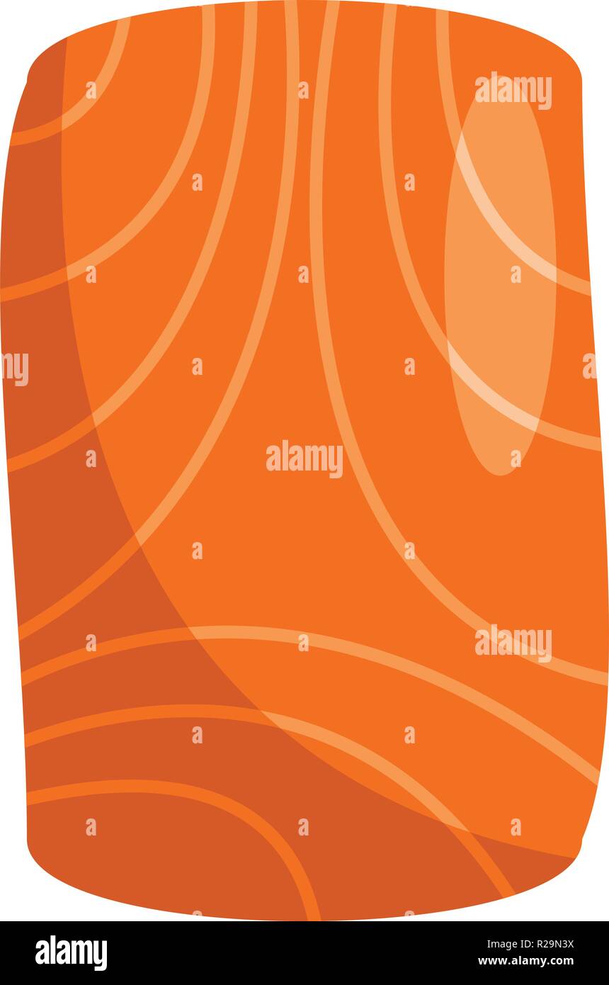 Salmon fillet icon. Flat illustration of salmon fillet vector icon for ...