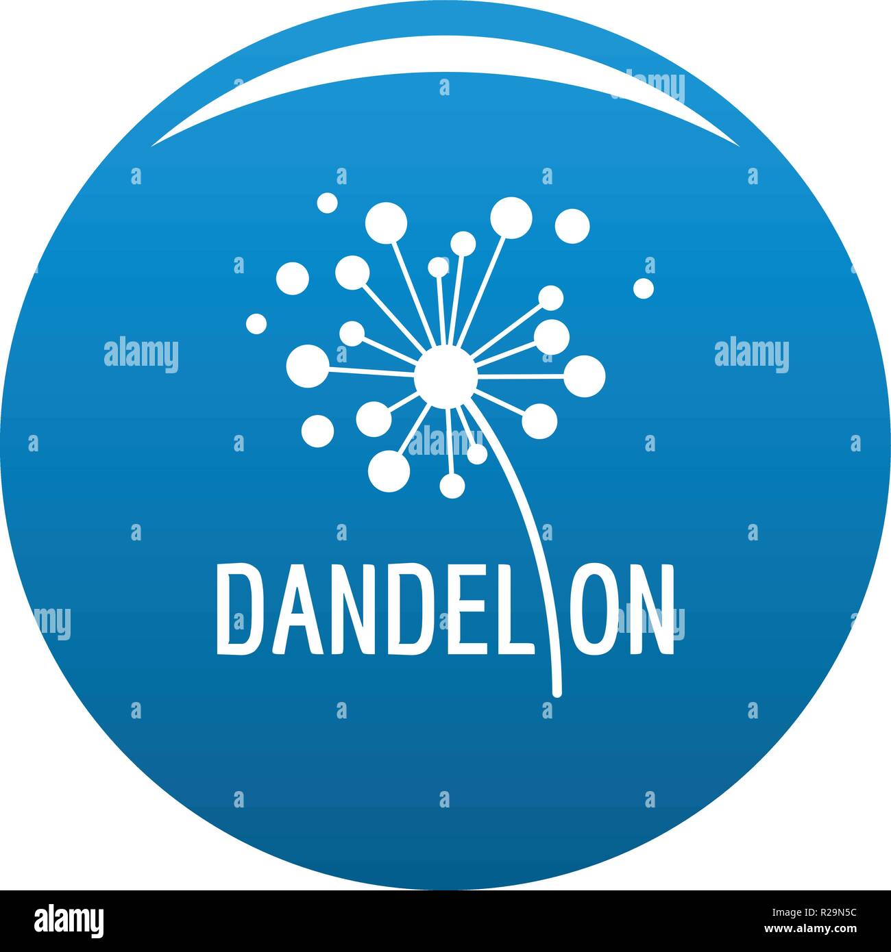 Dried dandelion logo icon. Simple illustration of dried dandelion ...
