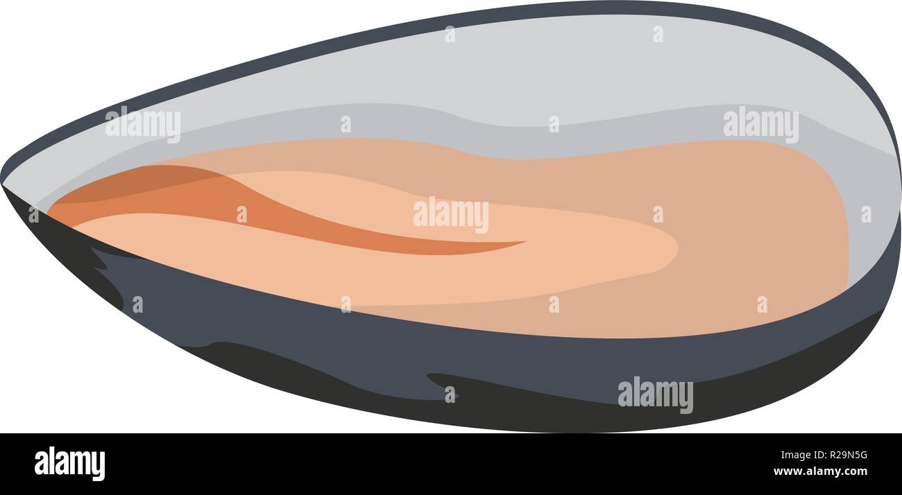 Mussels icon. Flat illustration of mussels vector icon for web Stock ...