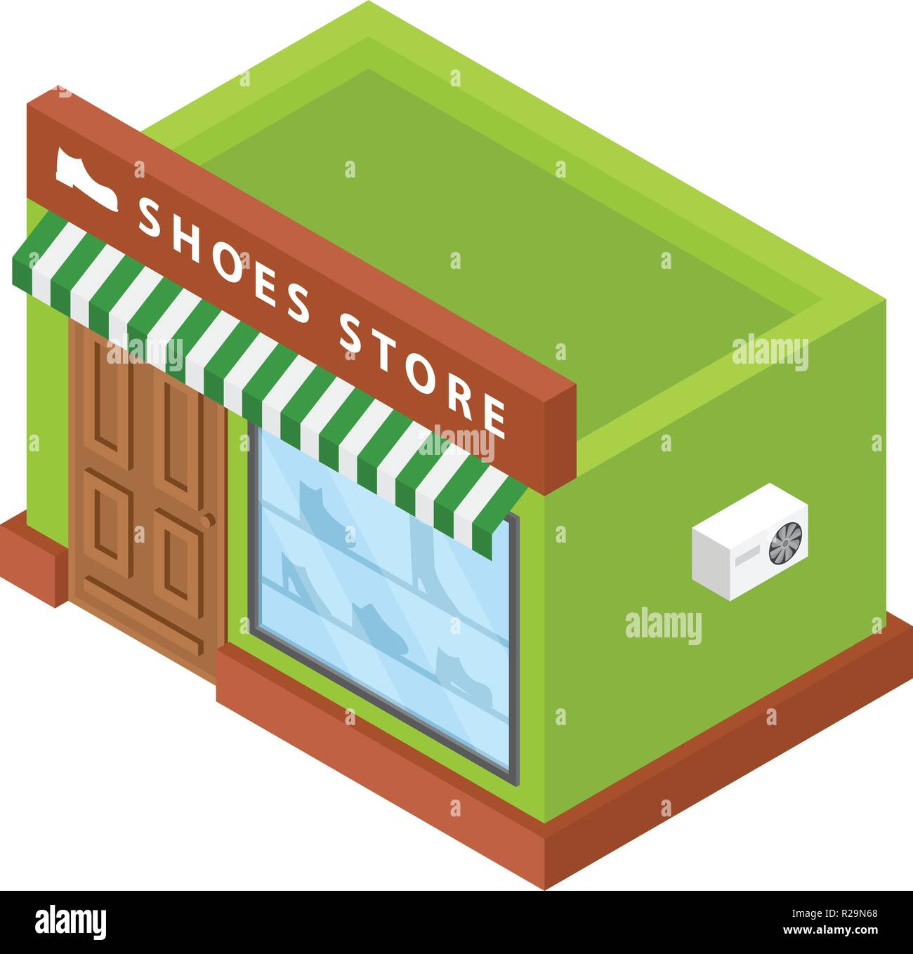 Shoes store icon. Isometric of shoes store vector icon for web design ...