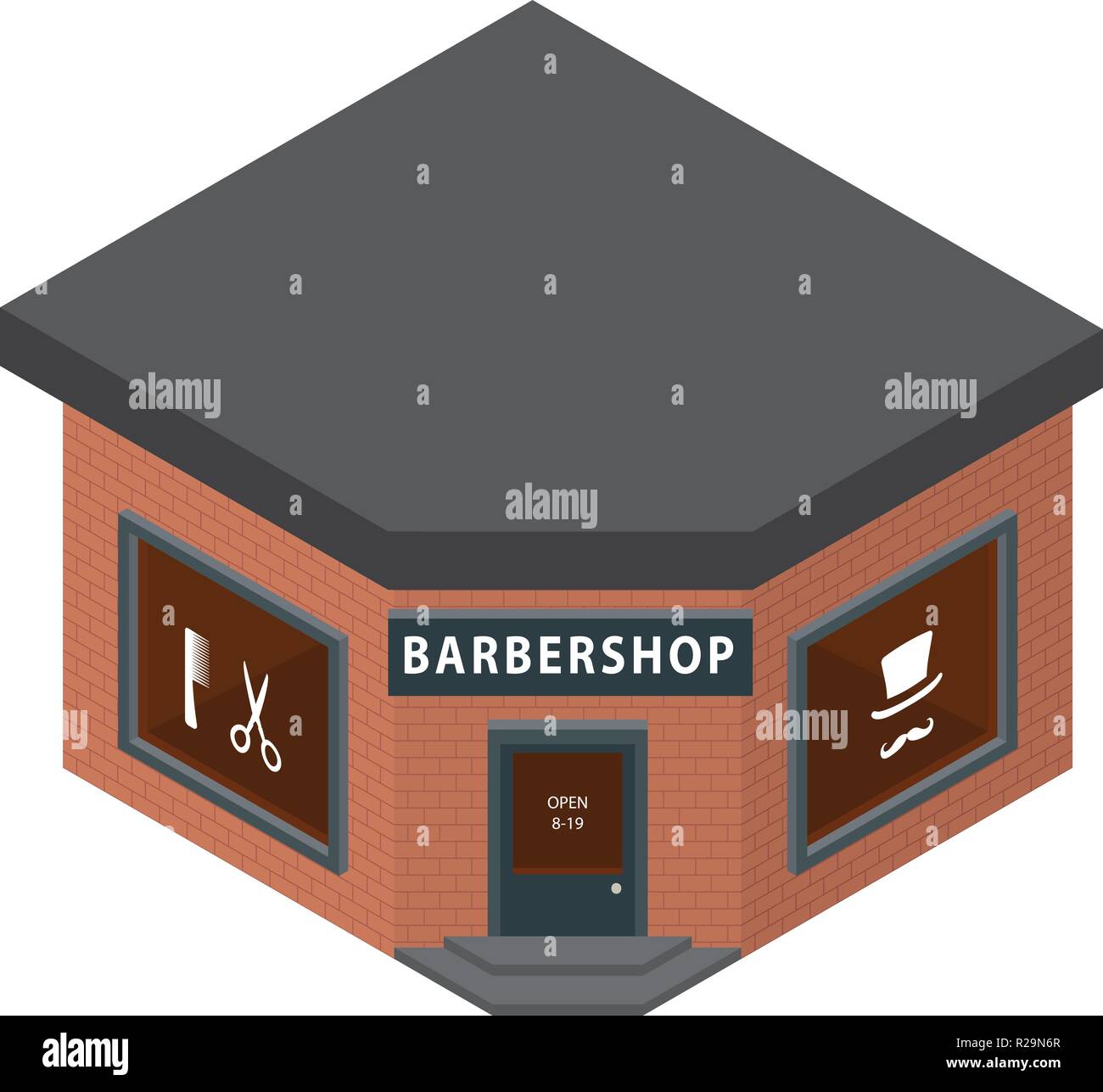 Barbershop icon. Isometric of barbershop vector icon for web design ...