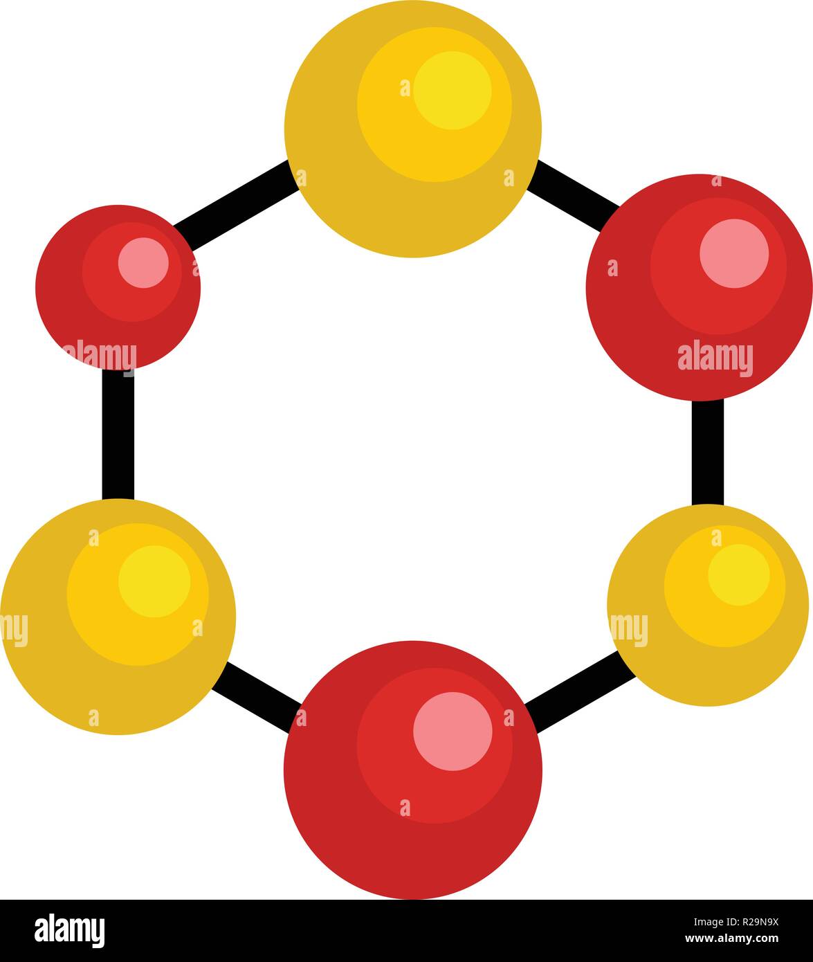 Science lattice icon. Flat illustration of science lattice vector icon ...