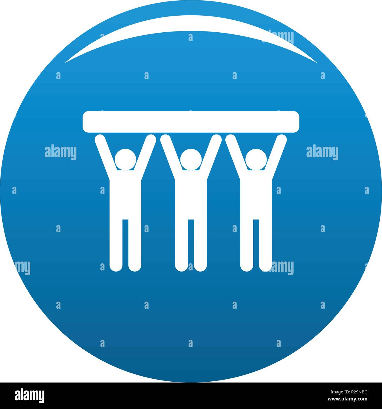 Strong teamwork icon. Simple illustration of strong teamwork vector ...