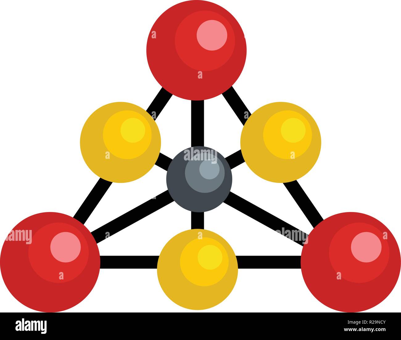 Diamond lattice icon. Flat illustration of diamond lattice vector icon ...