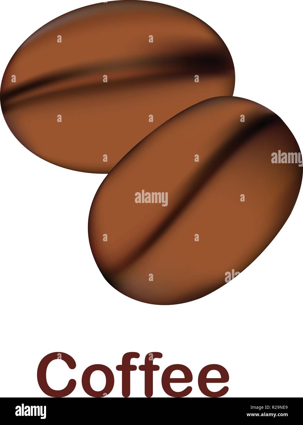 Coffee icon. Realistic illustration of coffee vector icon for web ...