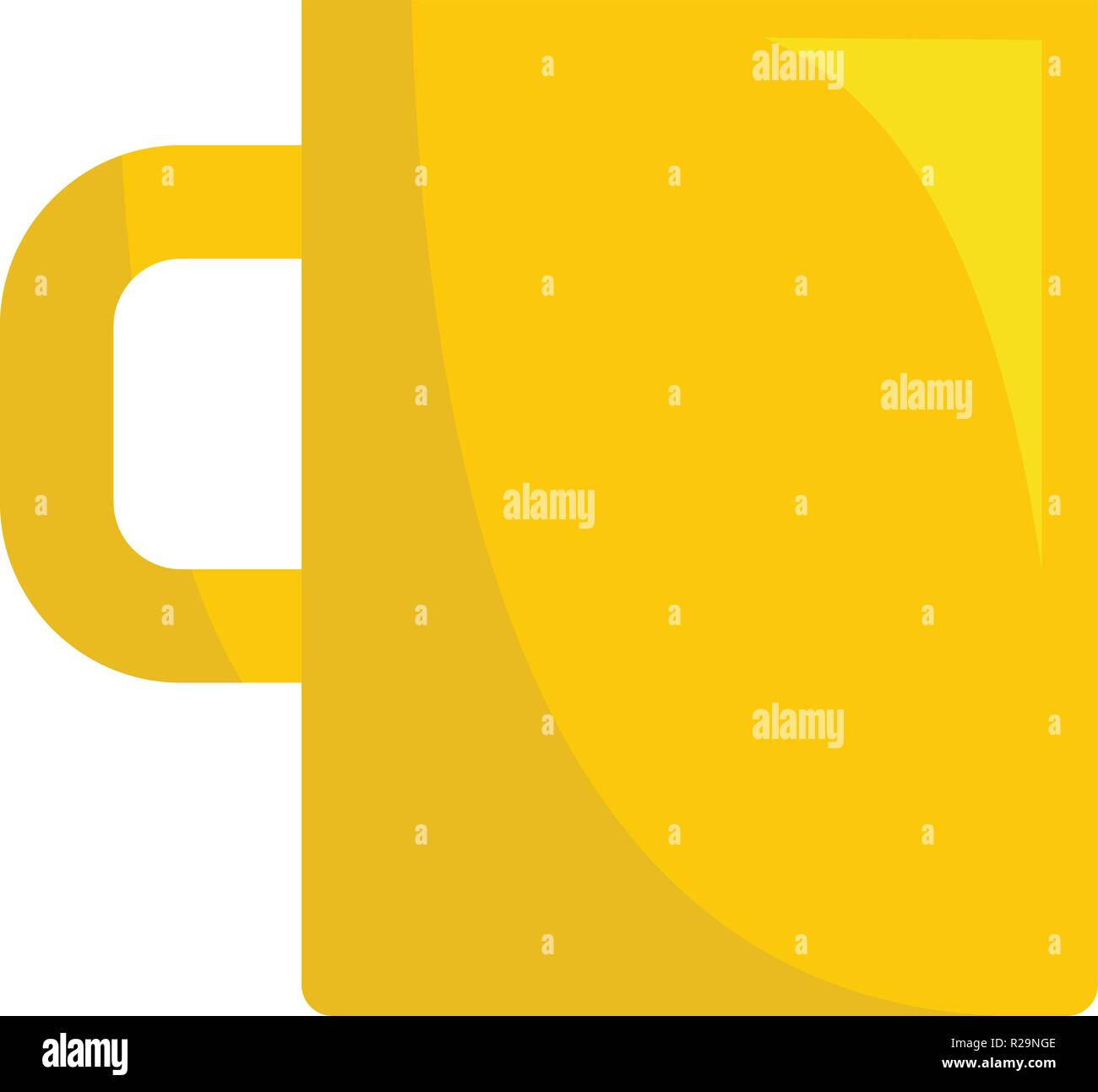 Mug con. Flat illustration of mug vector icon for web Stock Vector ...