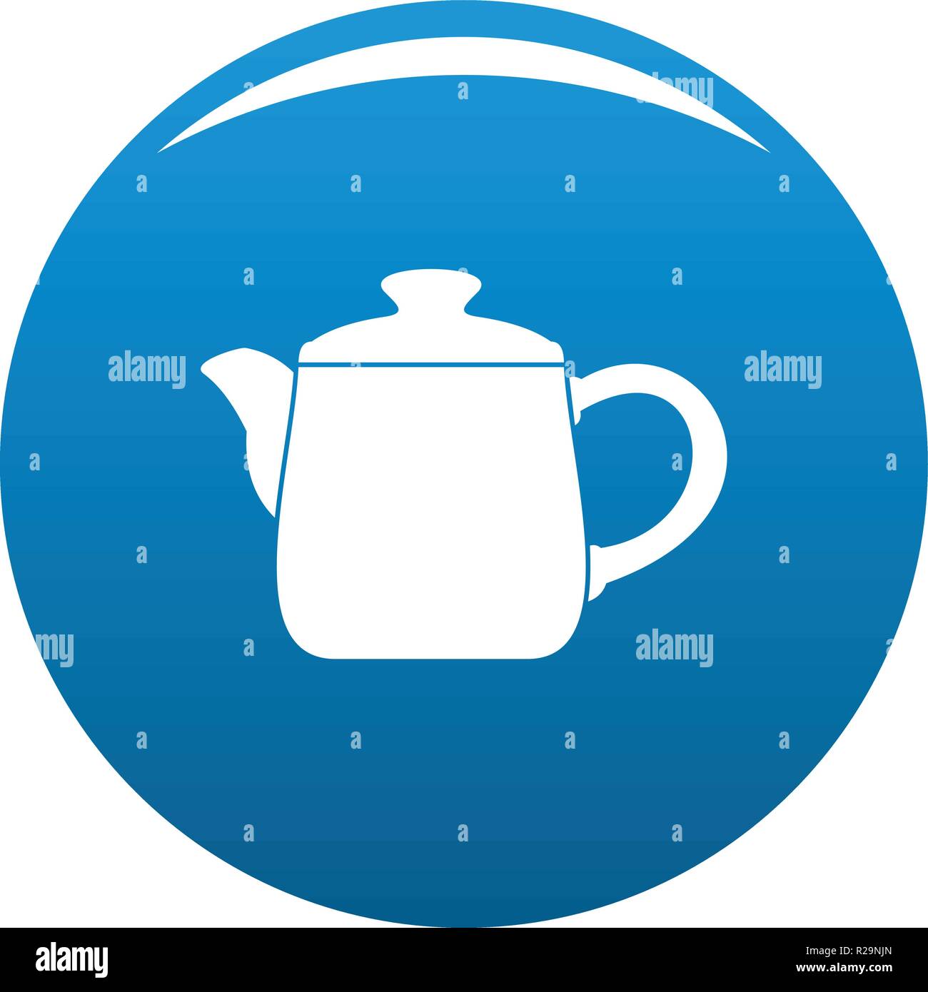 Ceramic kettle icon. Simple illustration of ceramic kettle vector icon ...