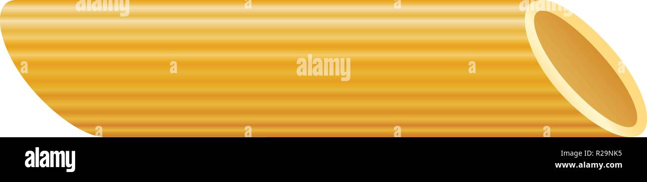 Penne pasta icon. Realistic illustration of penne pasta vector icon for ...