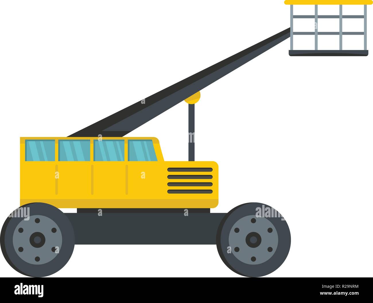 Working platform icon. Flat illustration of working platform vector ...
