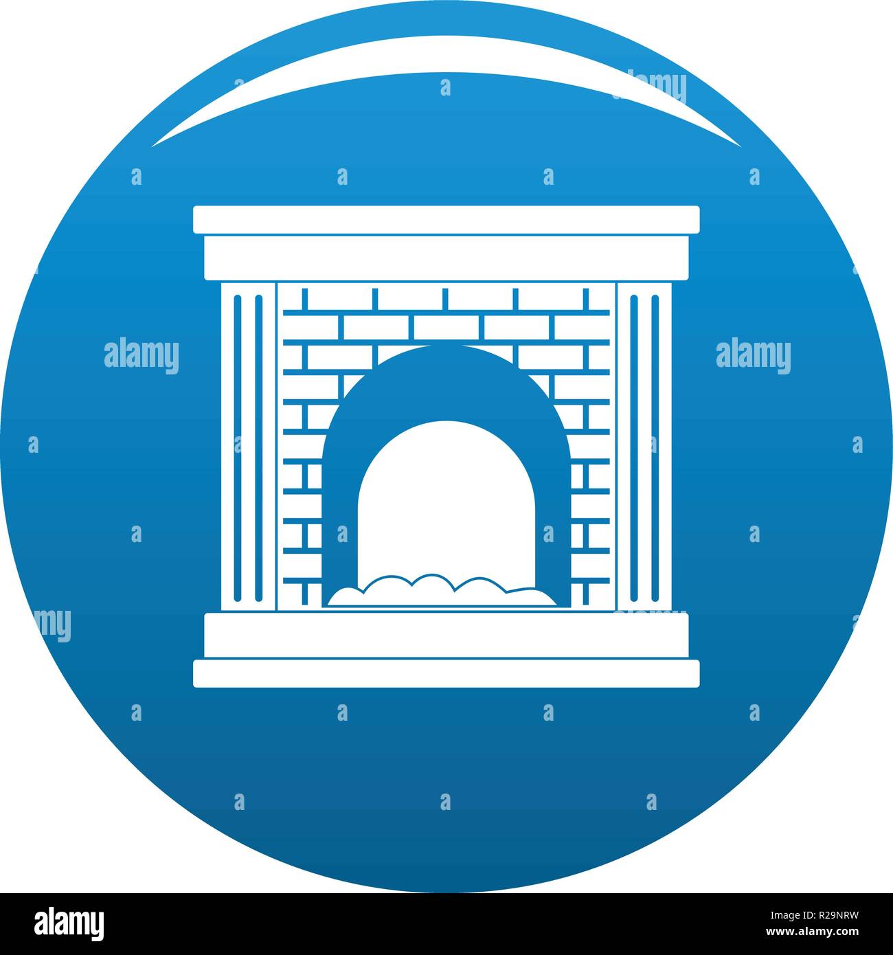 Fireplace for fire icon. Simple illustration of fireplace for fire ...