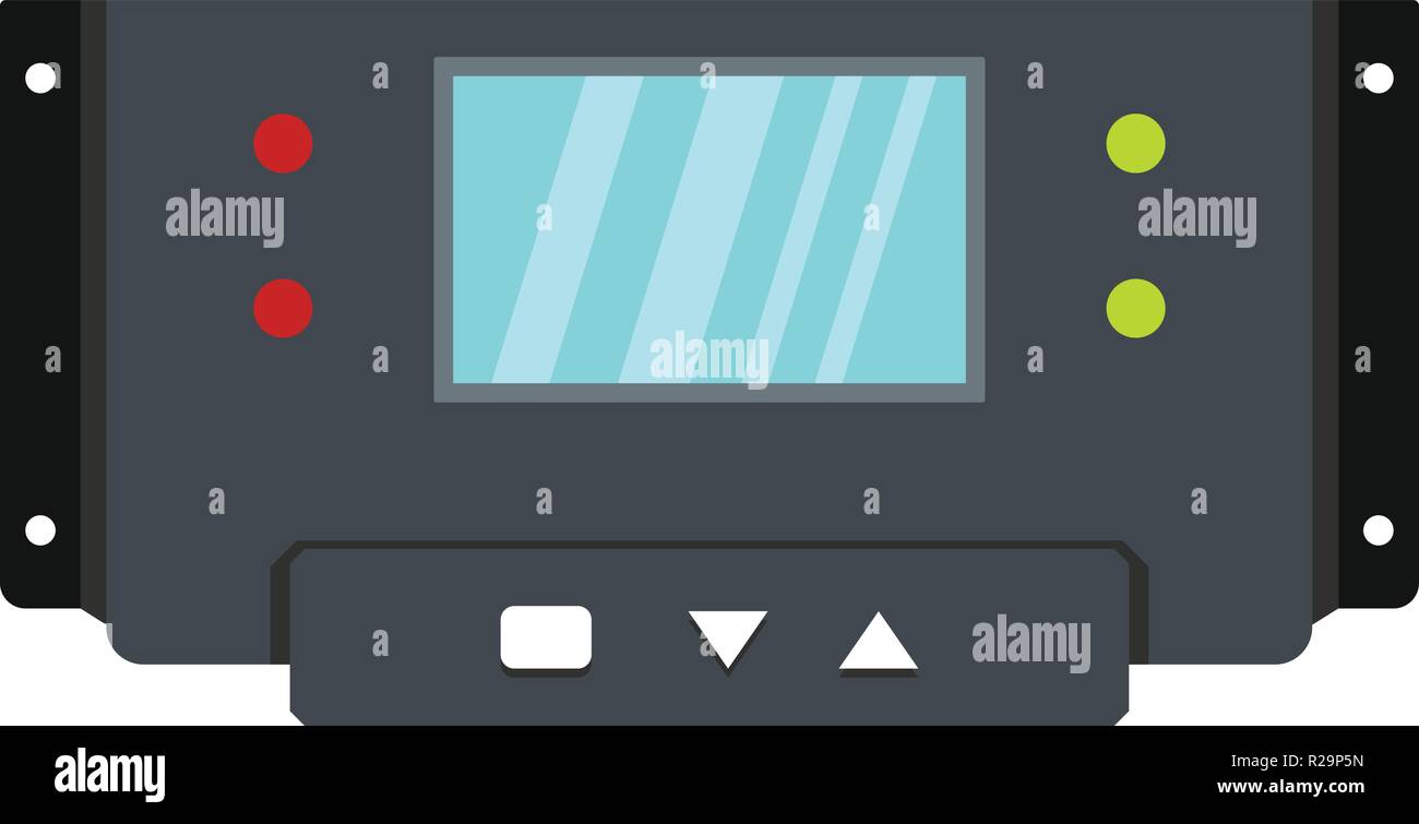 Battery equipment icon. Flat illustration of battery equipment vector ...