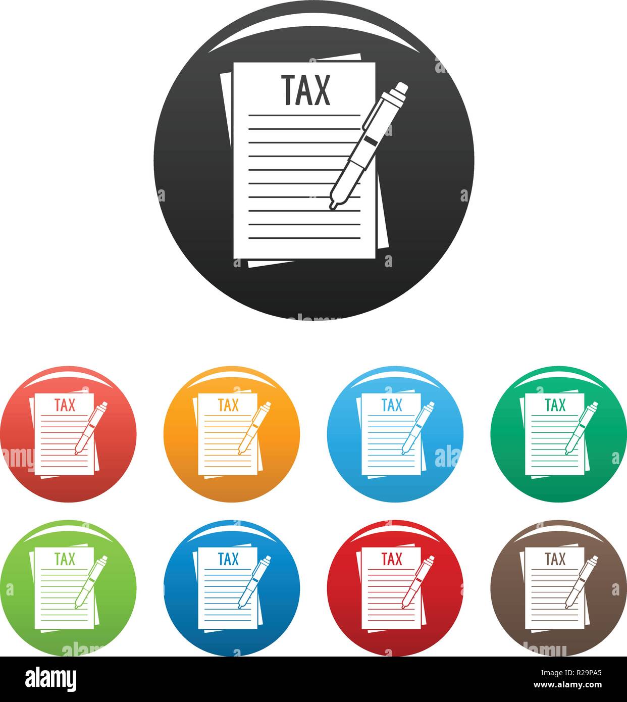 Income declaration icon. Simple illustration of income declaration ...