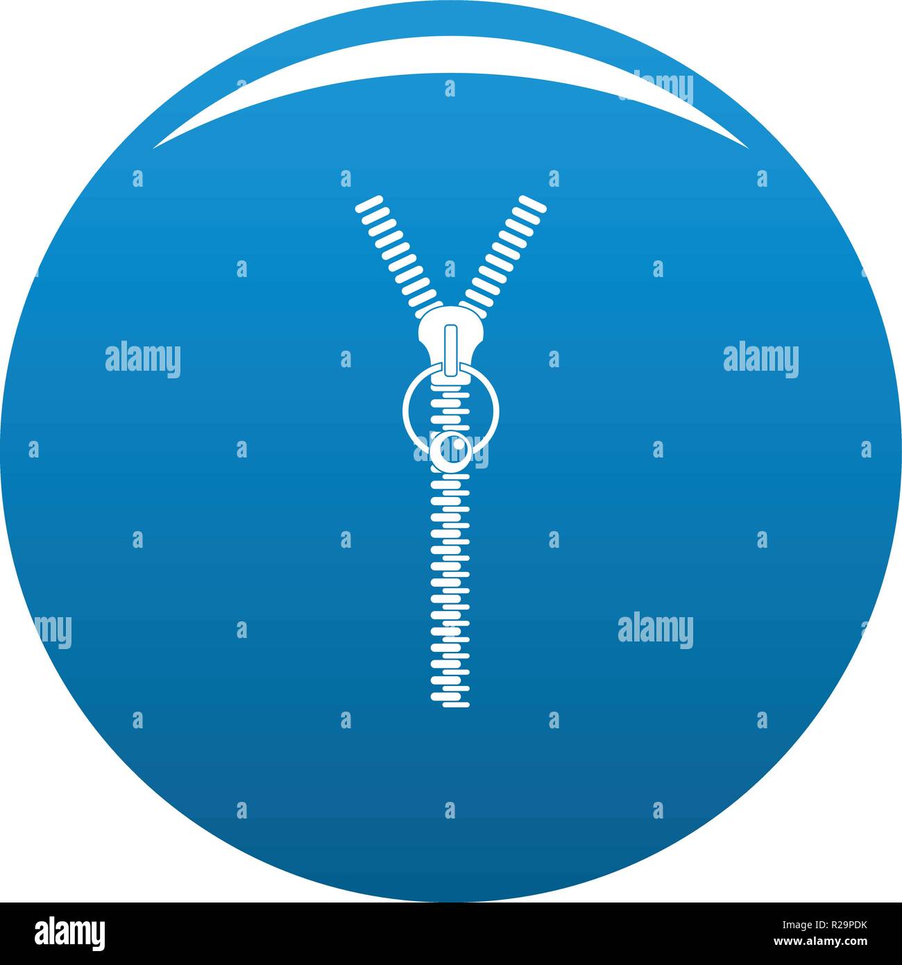 Sweater zip icon. Simple illustration of sweater zip vector icon for ...