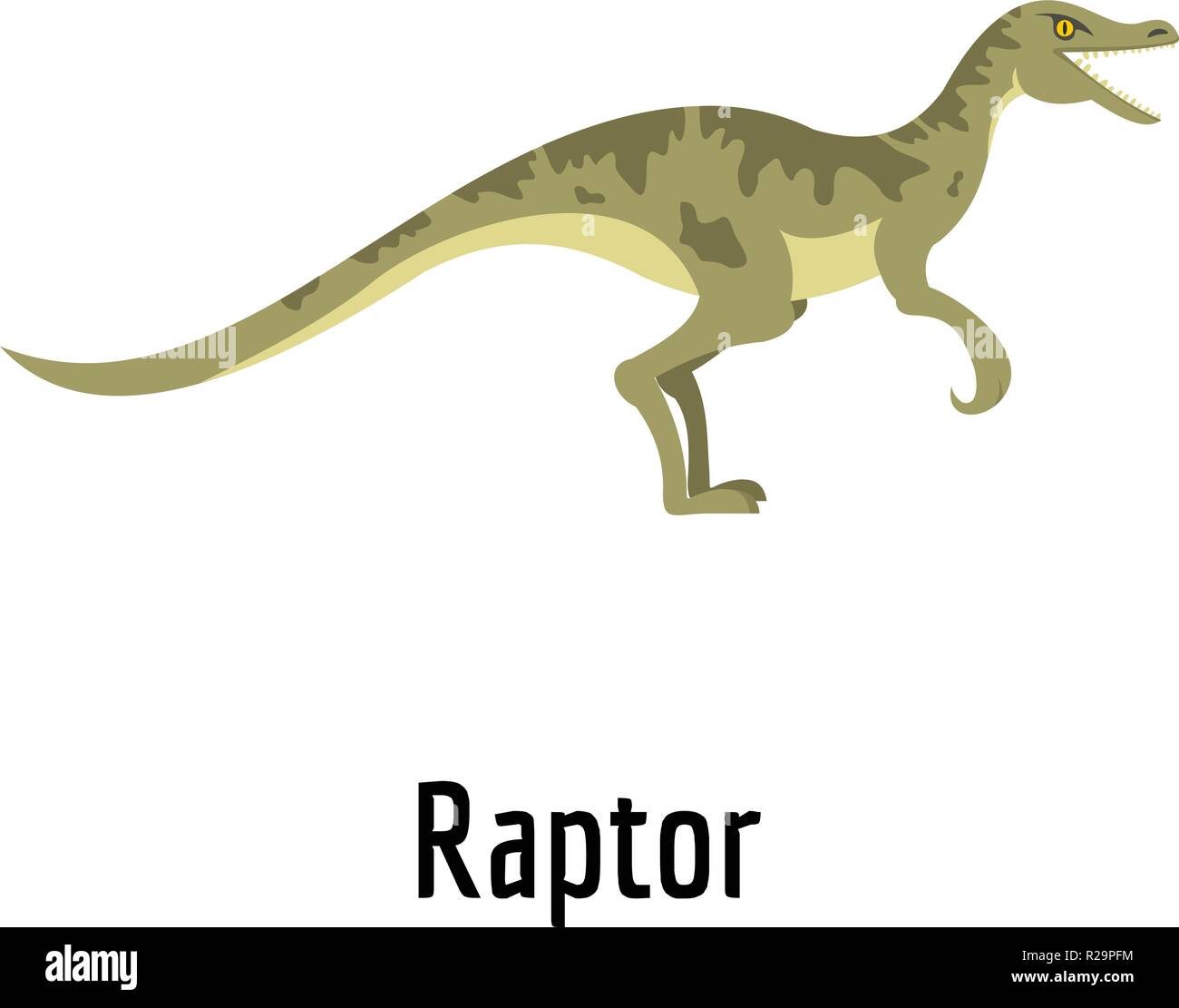 Raptor icon. Flat illustration of raptor vector icon for web Stock ...