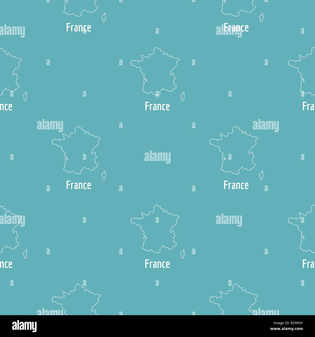 France map thin line. Simple illustration of France map vector isolated ...