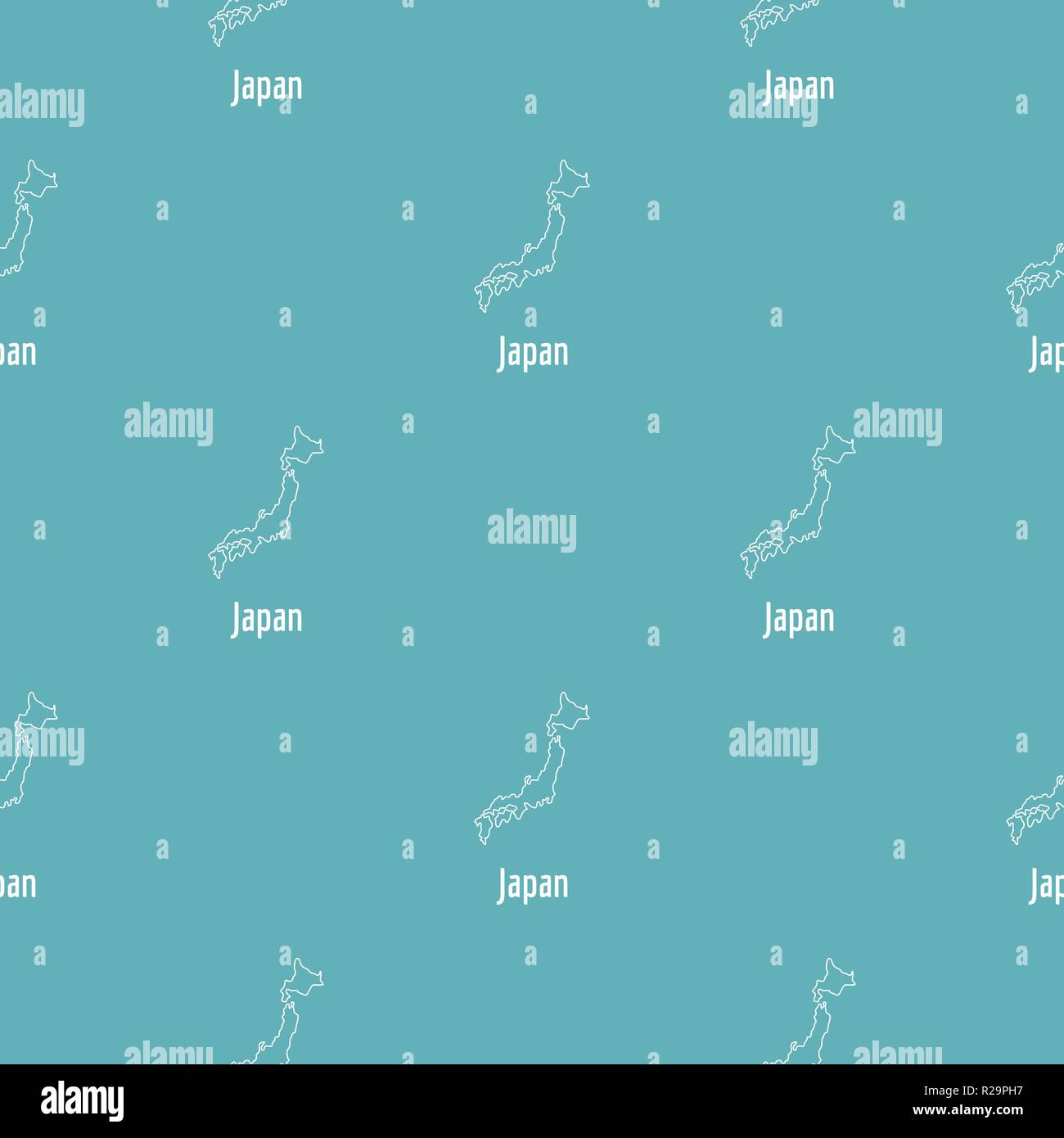 Japan map thin line. Simple illustration of Japan map vector isolated ...