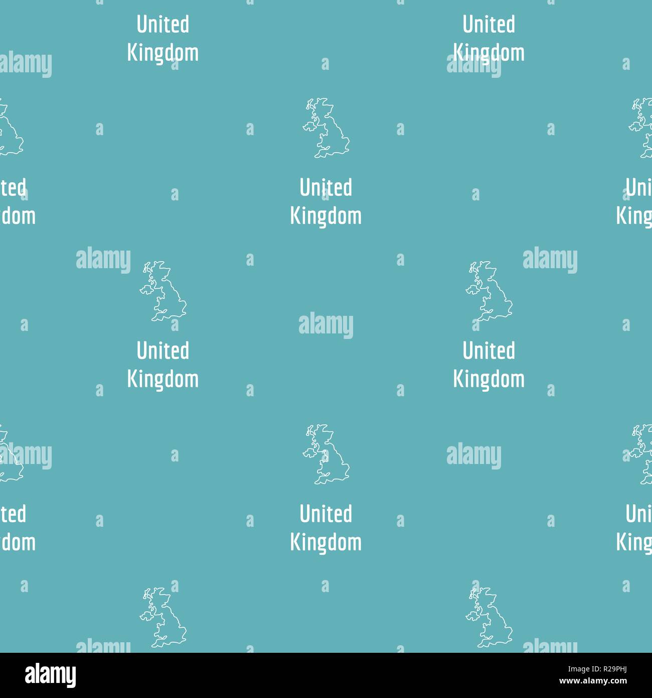 United Kingdom map thin line. Simple illustration of United Kingdom map ...