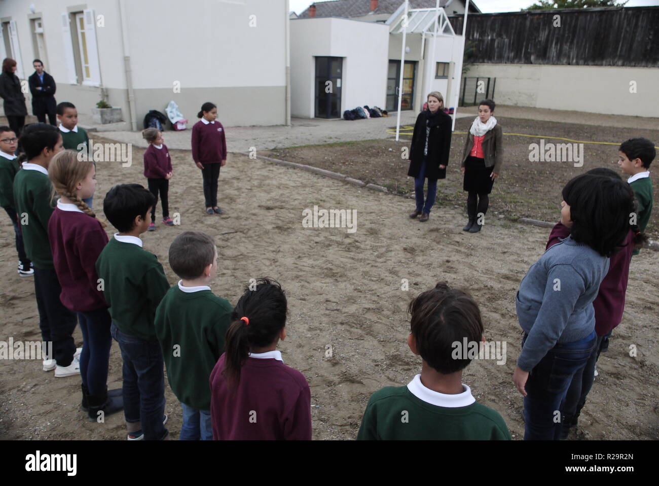 Children at Passerelle second chance school, Pierre-Benite, France ...
