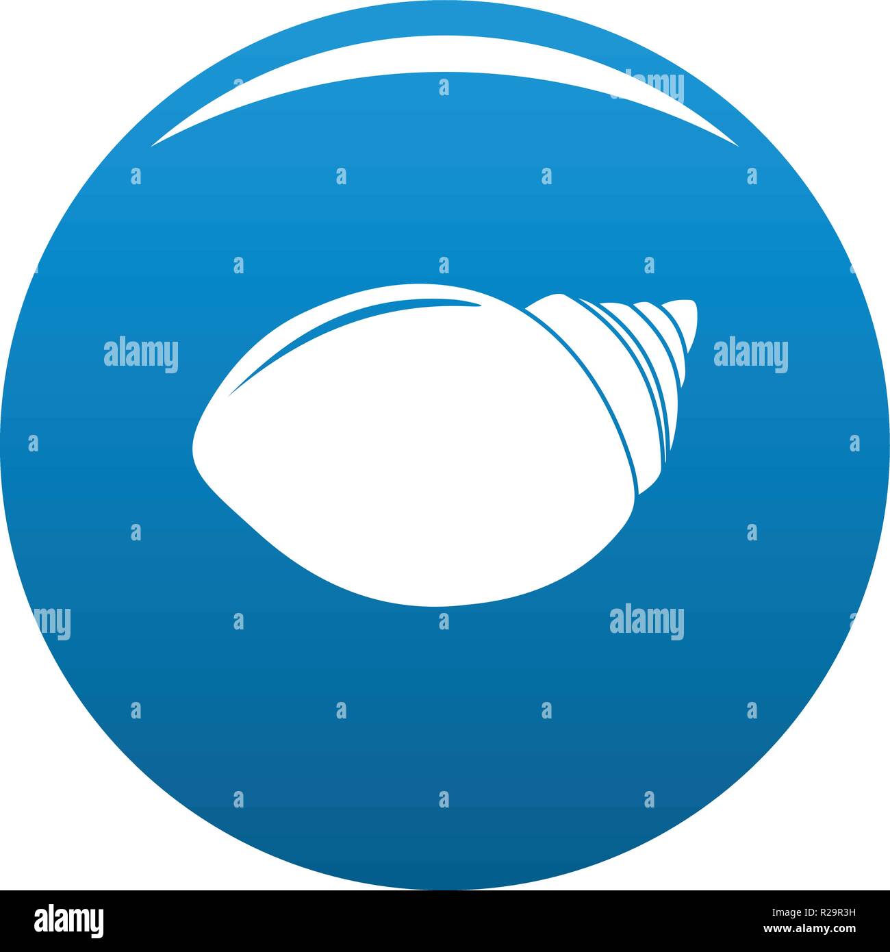 Mollusks shell icon. Simple illustration of mollusks shell vector icon ...