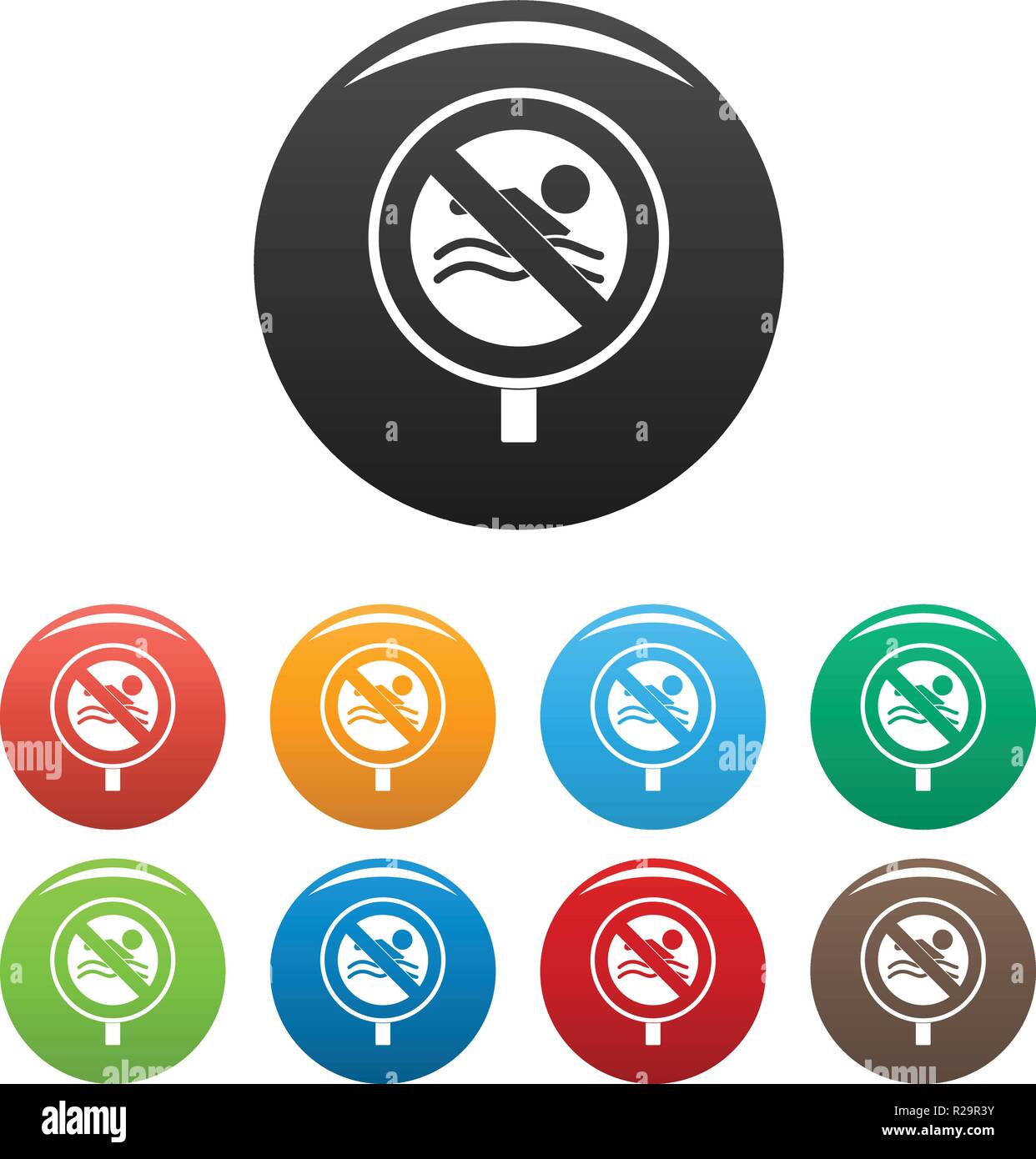 Deep water no swimming Stock Vector Images - Alamy