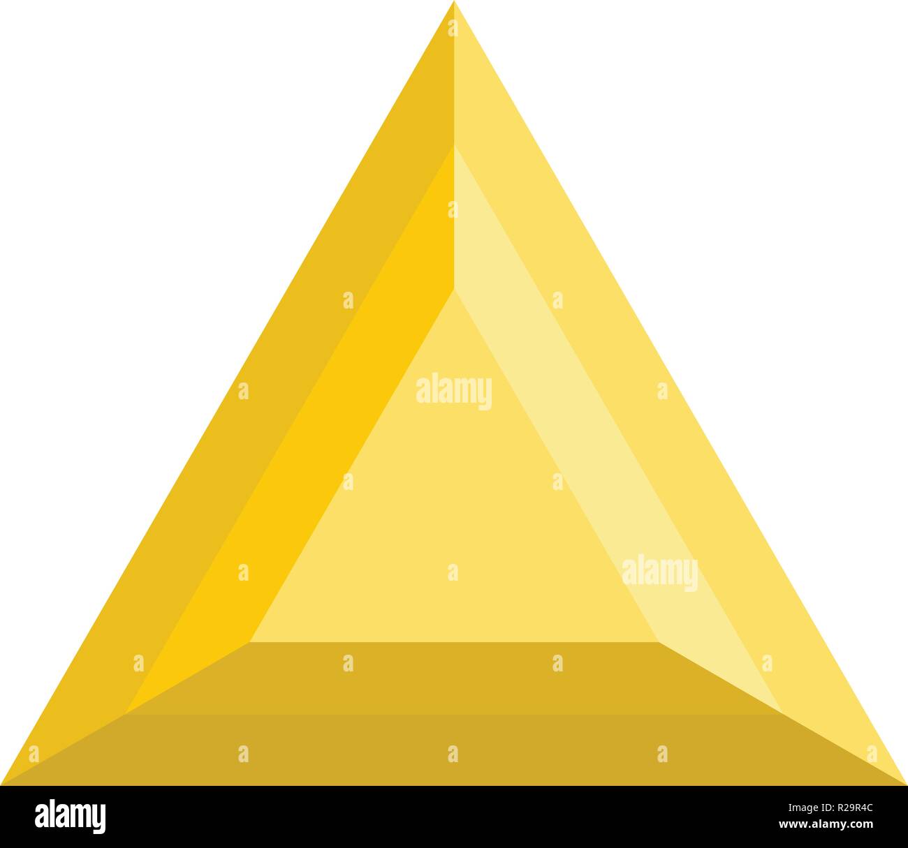 Triangular adamant icon. Flat illustration of triangular adaman vector ...