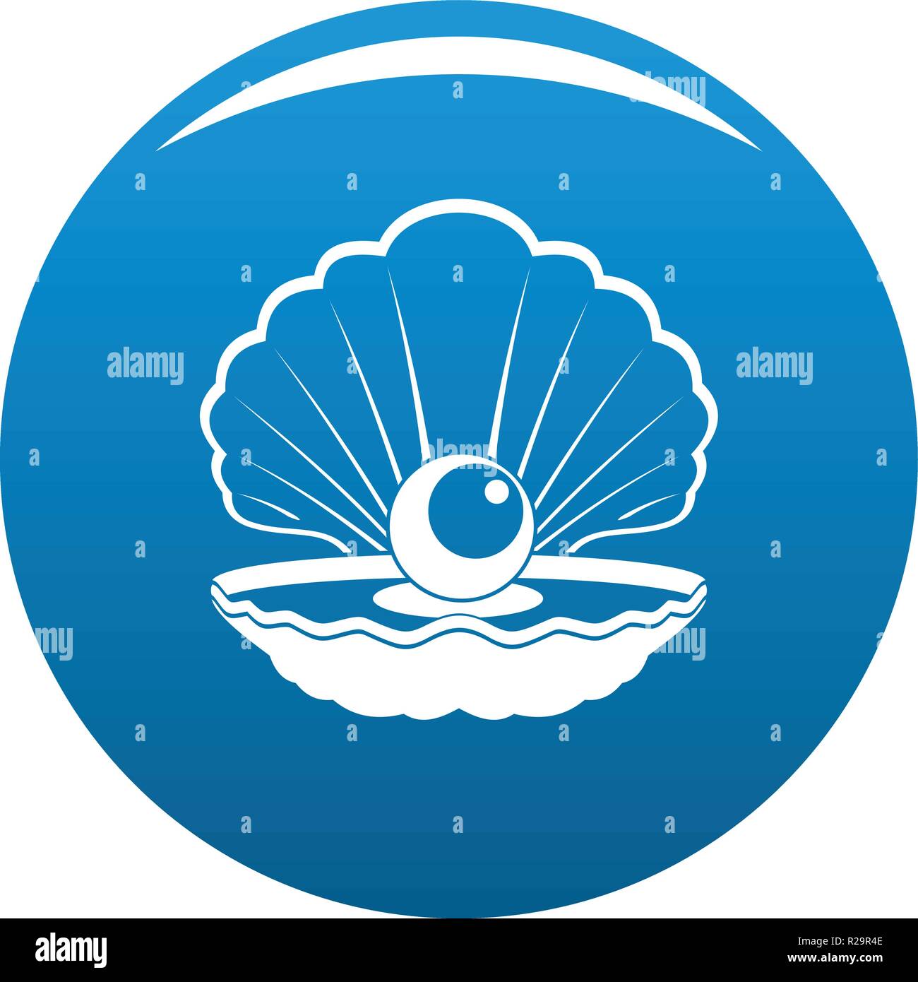 Opened shell icon. Simple illustration of opened shell vector icon for ...